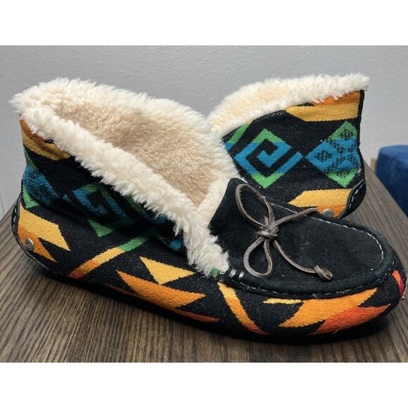 UGG | Shoes | Ugg Pendleton Moccasin Slippers Us W 95 Colorful Navajo ...